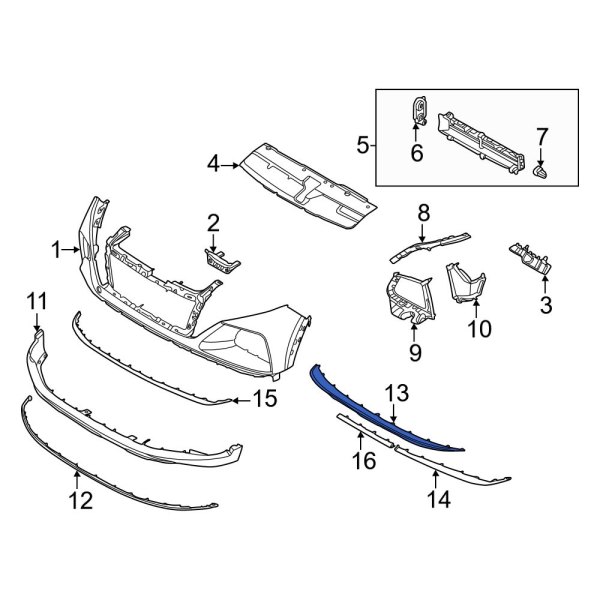 Hyundai OE 86577CW000 - Front Valance Panel