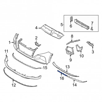 Hyundai Tucson Replacement Bumper Moldings & Trim — CARiD.com