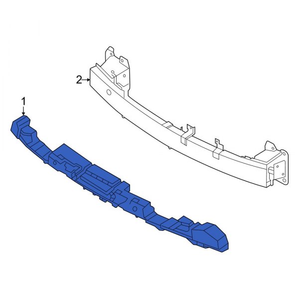 Hyundai OE 86521CW000 - Front Bumper Impact Absorber