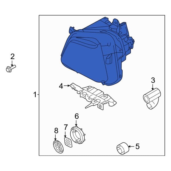 Hyundai OE 92102N9150 - Front Right Headlight Assembly