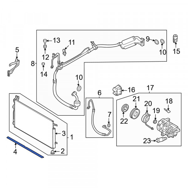 Hyundai OE 29150N9610 - A/C Condenser Seal