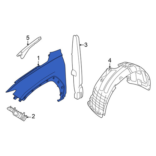 Hyundai OE 66311N9000 - Front Left Fender