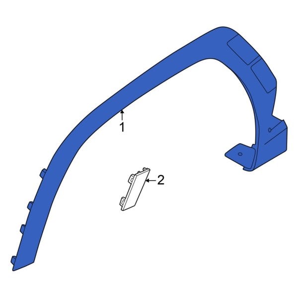 Hyundai OE 87712CW000CA - Front Right Wheel Arch Molding