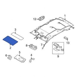 Hyundai Santa Cruz Replacement Headliners — CARiD.com