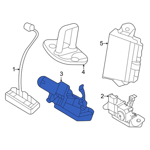 Hyundai OE 81800P2100 - Rear Liftgate Latch