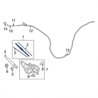 Hyundai Venue OEM Wiper Blade & Washer Parts | Motors, Arms — CARiD.com