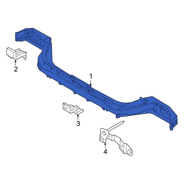 Hyundai OE 86631CW000 - Rear Bumper Impact Bar