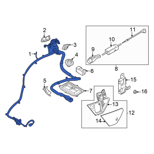 Hyundai OE 91683GI021 - Rear Drive Motor Battery Pack Charging Port ...