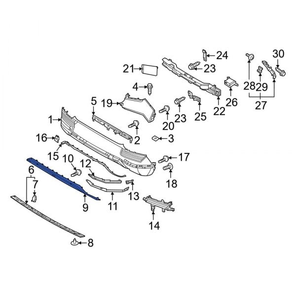 Hyundai OE 86670GI000YEV - Rear Valance Panel