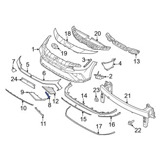 Hyundai Elantra Replacement Bumper Moldings & Trim — CARiD.com