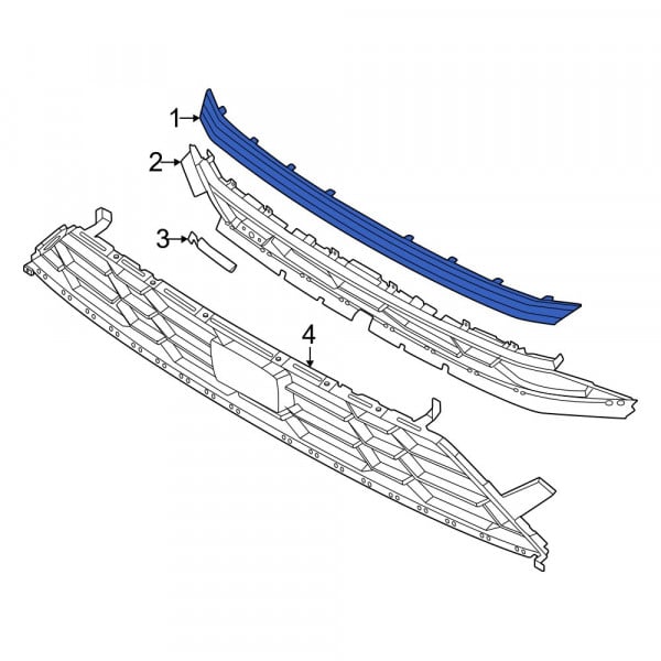 Hyundai OE 86531AANA0 - Front Lower Grille