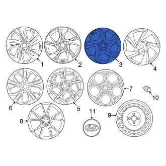 Hyundai OEM Wheels & Tires | Lug Nuts, TPMS Sensors, Covers — CARiD.com