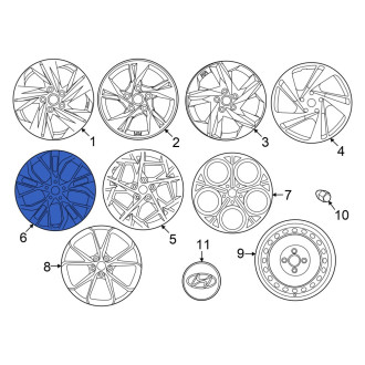 Hyundai Ioniq 5 OEM Wheels & Tires | Lug Nuts, TPMS Sensors — CARiD.com