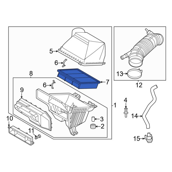 Hyundai OE 28113IB000 - Engine Air Filter