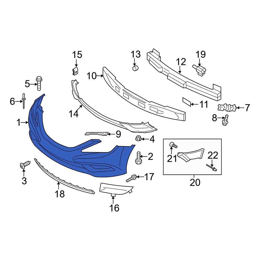 Hyundai OE 865113Q700 - Front Bumper Cover