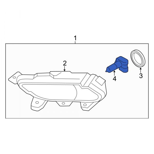 Hyundai OE 1864935009 - Fog Light Bulb