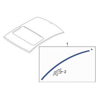 Hyundai Car Roof Seals, Weatherstrips & Moldings — CARiD.com