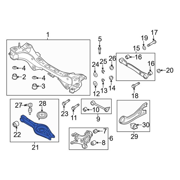 Hyundai OE 545013S000 - Front Right Suspension Control Arm