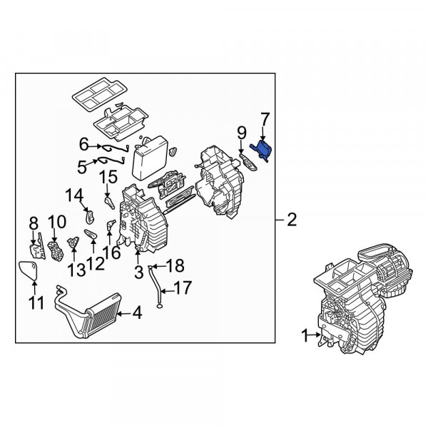 Hyundai OE 971592E200 - HVAC Blend Door Actuator