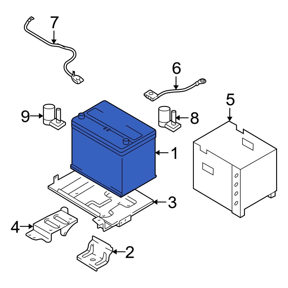 Hyundai OE 371102E000 - Vehicle Battery