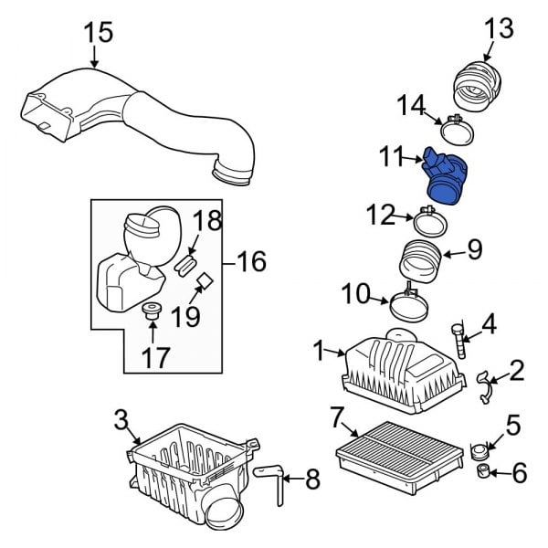 Hyundai OE 2816437200 - Mass Air Flow Sensor