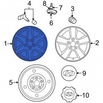Hyundai Tucson Factory Steel Wheels — CARiD.com