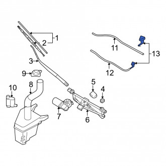 Hyundai Tucson Washer Nozzles & Parts — CARID.com