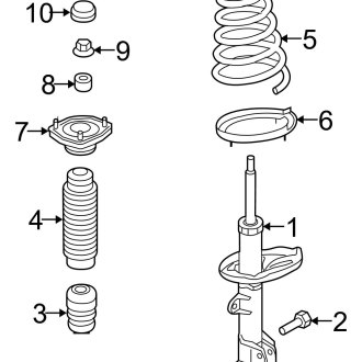 2008 Hyundai Tucson OEM Suspension Parts - Shocks, Struts | CARiD