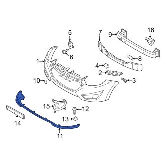 Hyundai Tucson Replacement Bumper Spoilers & Valances | CARiD