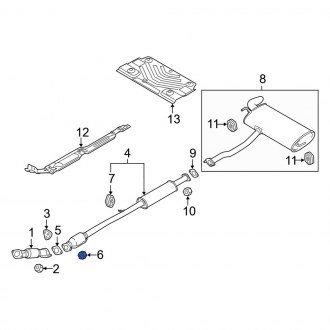 Hyundai Palisade OEM Exhaust Parts | Systems, Tips, Pipes — CARiD.com