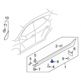 Hyundai Tucson Rocker Panel Hardware | Clips, Brackets — CARiD.com