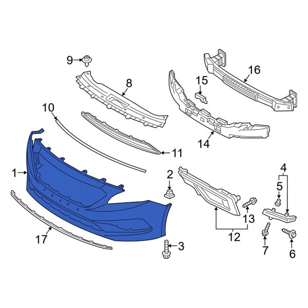 Hyundai OE 86511C2000 - Front Bumper Cover