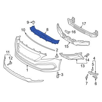 Radiator Support Covers | Upper, Front — CARiD.com