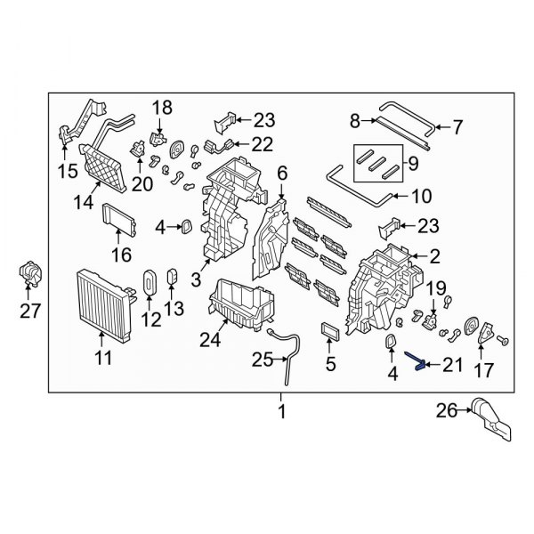 Hyundai OE 976143S100 - A/C Evaporator Temperature Sensor