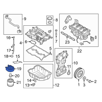 Hyundai Engine Oil Coolers & Components | Kits, Lines, Hoses — CARiD.com
