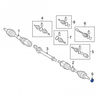 Hyundai Kona CV Joints, Boots & Parts | Inner, Outer — CARiD.com