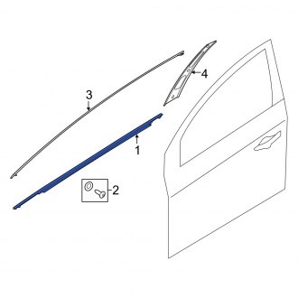 Hyundai Sonata Door Moldings - Side, Edge, Belt | CARiD