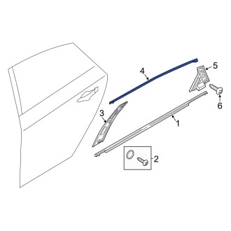 Hyundai Sonata Door Moldings - Side, Edge, Belt | CARiD