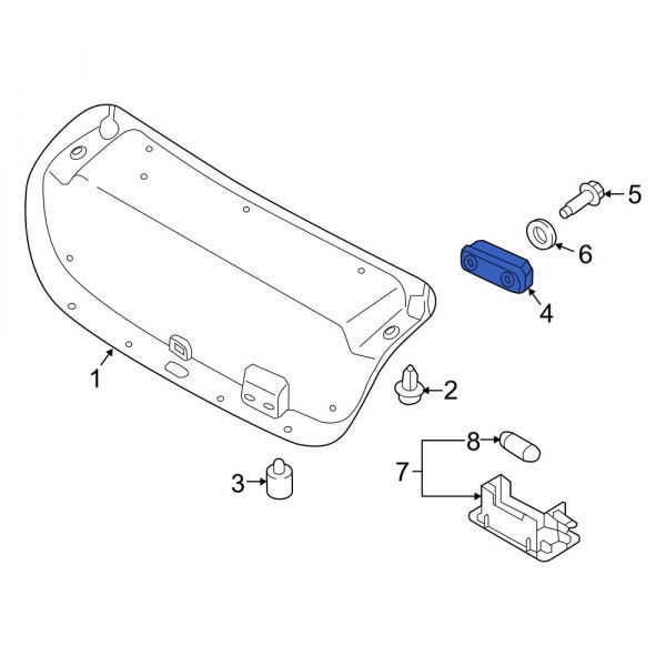Hyundai OE 81260C1010 - Rear Deck Lid Handle