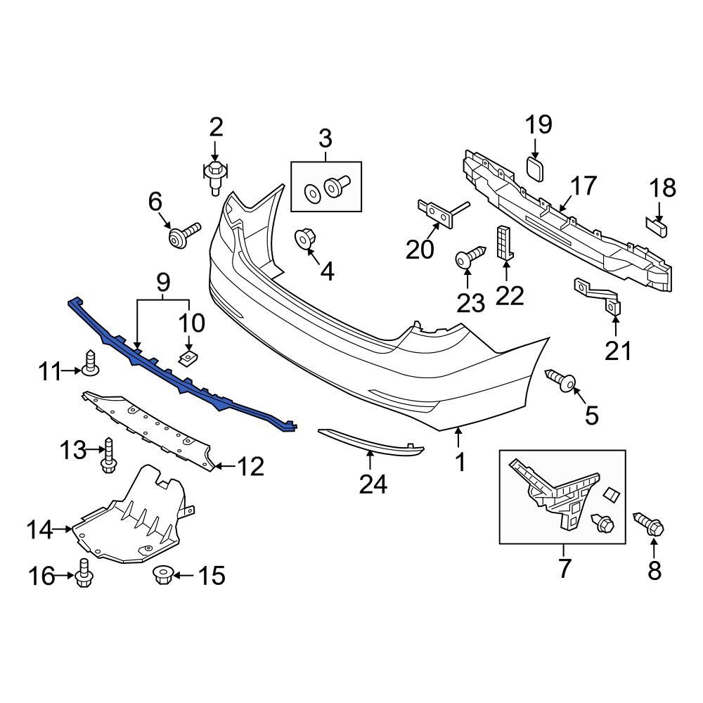 Hyundai OE 86511C2000 - Front Bumper Cover