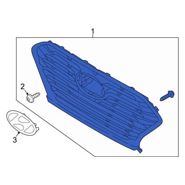 Hyundai OE 86350C2AA0 - Front Upper Grille