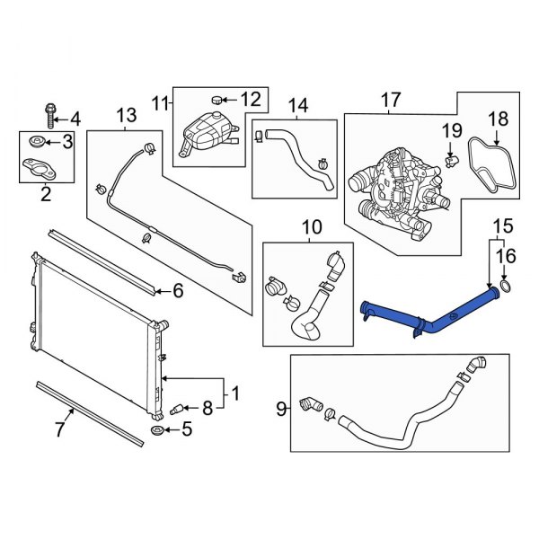 Hyundai OE 254602S000 - Engine Coolant Pipe