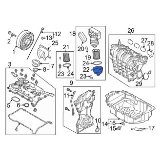 Hyundai Santa Cruz Engine Oil Filters & Parts | Housings, Adapters ...