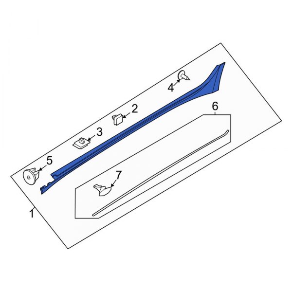Hyundai OE 87751L1100 - Left Rocker Panel Guard