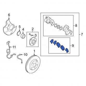 Hyundai Sonata OEM Brake Parts | Pads, Bleeders, Rotors — CARiD.com