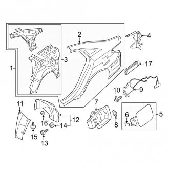 2015 Hyundai Sonata OEM Quarter Panels & Parts | CARiD