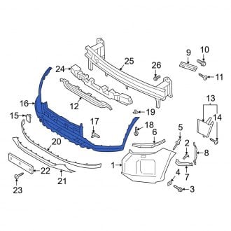 Hyundai Palisade Replacement Front Bumpers & Components | CARiD