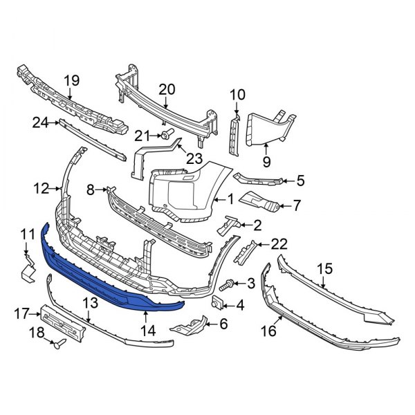 Hyundai OE 86577S8CA0 - Front Valance Panel