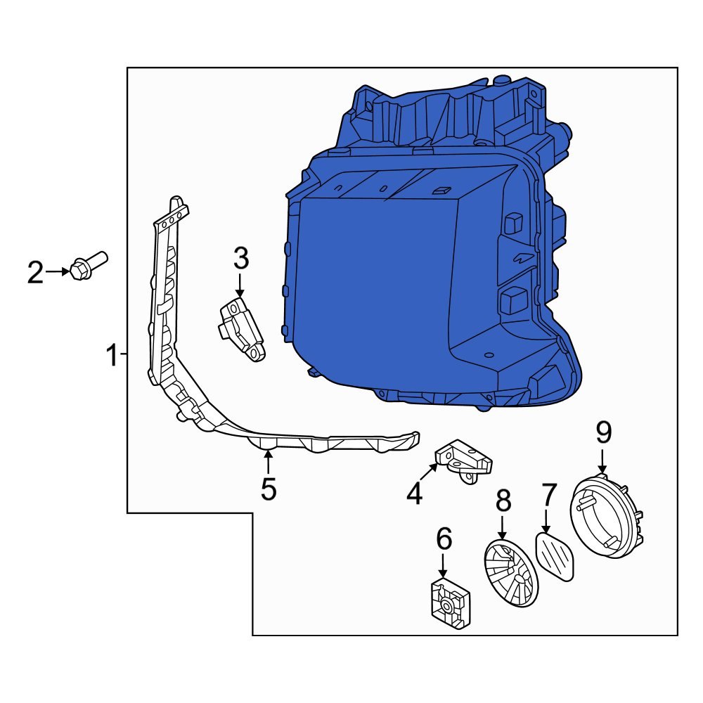 Hyundai OE 92101S8610 - Front Left Headlight Assembly