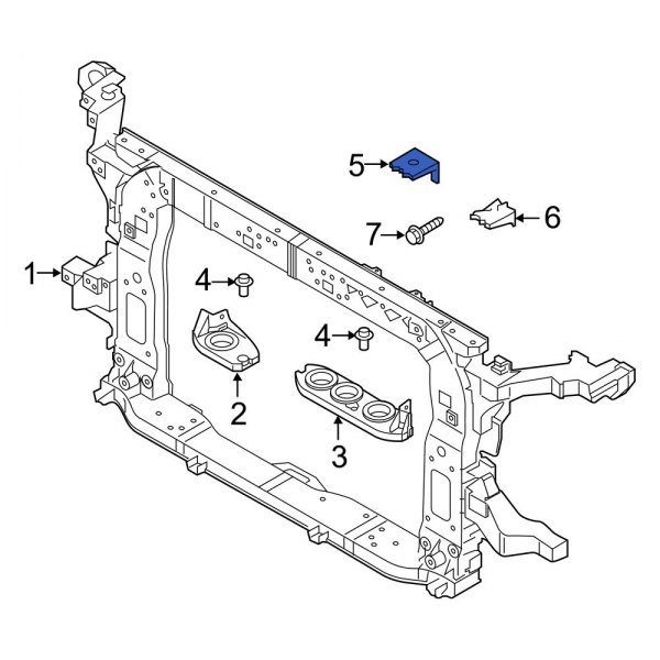 Hyundai OE 865B1S8000 - Right Upper Radiator Support Bracket